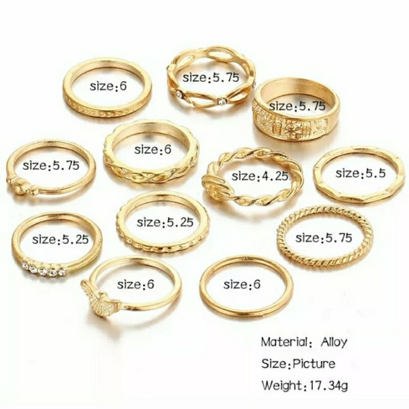 Jewelry | New Gold Midi Ring Set | Poshmark